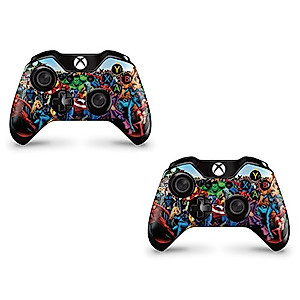 giZmoZ n gadgetZ Superhero Skins for Xbox One Console Decal Vinal Sticker + 2 Controller Set