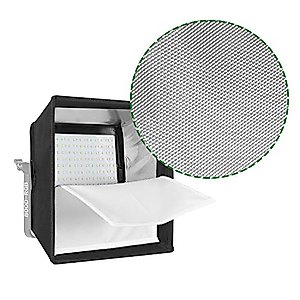 GVM Foldable Softbox Diffuser with Grid Beehive for RGB 800D/560AS/480LS Series LED Video Light, 1 Pack， Suitable for Studio Lighting, Portrait Photography, Video Lighting, Led Panel, 11"x11"