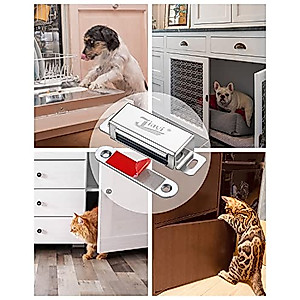 Cabinet Magnets Jiayi 12 Pack Magnetic Door Catch Stainless Steel Kitchen Cabinet Magnetic Catch Drawer Magnet for Cabinet Door Cupboard Magnetic Closures for Cabinet Magnetic Latches Cabinet Closer