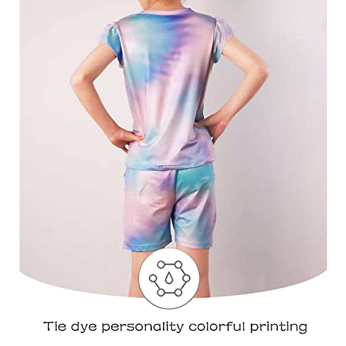 Little Girls Pajamas Short Shirts Unicorn Snug Fit Cotton Toddler Pjs Short Shirts Clothes 18 Years Blue