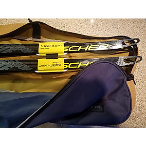 MagSkiTie - 3 Pair- Cross Country Ski Tie Strap Magnetic Nordic Ski Tie Skate Ski Tie Classic Ski Tie Ski Clip Ski Holder The Best Nordic Ski Tie Solution No More Falling Skisi