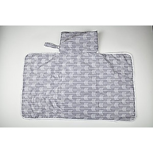 Sigzagor Baby Diaper Changing Mat Pad Portable Foldable Washable Compact Travel Nappy Waterproof Play Mat 30inx18.5in (Arrow)