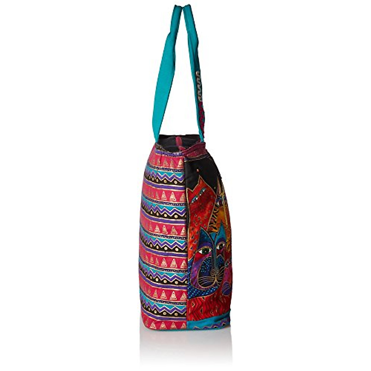 Laurel Burch (LB5230) Shoulder Tote Zipper Top 19, 1/2-Inch by 6, 3/4-Inch by 15-Inch, Fantasticats