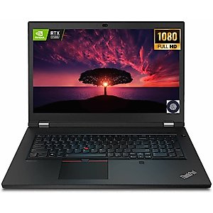 New Lenovo ThinkPad P17 Gen 2 Business Laptop, 17.3" FHD IPS Anti-Glare Display, Intel Core i7-11800H, Windows 10 Pro, 32GB RAM, 2TB SSD, NVIDIARTX A2000 4GB, Fingerprint Reader