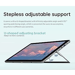 ALLDOCUBE iWORK20 2-in-1 Laptop, Tablet PC with Keyboard (and Stylus Pen), 10.1" Windows Tablet, Intel N4020 CPU, 4GB RAM/128GB ROM, Windows 10, Type-C, Support HDMI, Convertible Laptop
