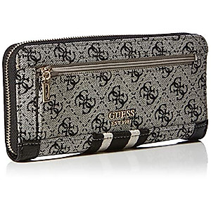 GUESS Vintage Large Zip Around Wallet, Black
