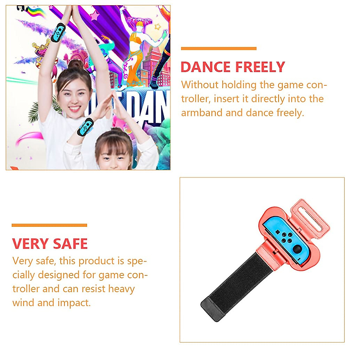 OSALADI 2PCS Wrist Band Adjustable Elastic Strap for Gamepad Wrist washband Elastic Strap for Game Controller Controller Wrist Straps Gaming Supply Wristband Elastic Band abs