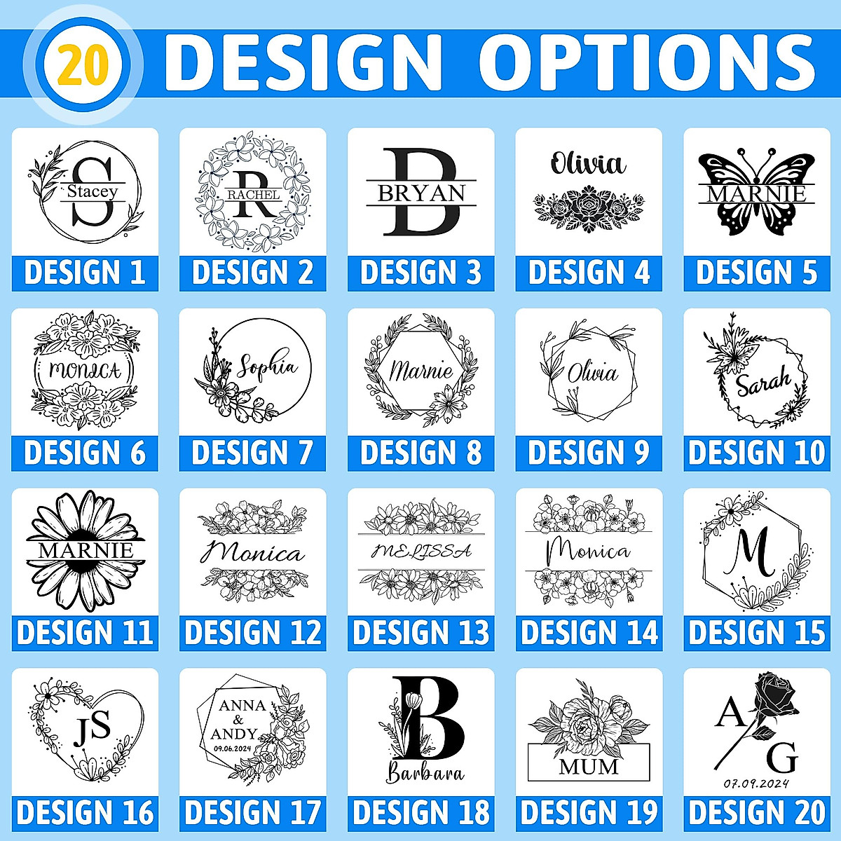 Personalized Tumbler Custom Insulated Travel Mug Custom Drinking Coffee Cup with Name Monogram initials 40oz Christmas Birthday Gift