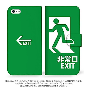 mitas Galaxy A7 SM-A750C Case Notebook Type Emergency Exit Exit Green (472) SC-0211-GR/SM-A750C