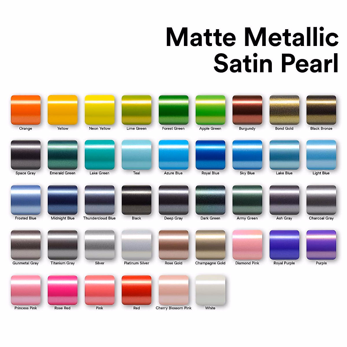 24"x60" (2FTx5FT) White Matte Metallic Satin Pearl Vinyl Wrap Sticker Sheet Film Car Auto Vehicle DIY Decal Bubble Free Air Release Self Adhesive Peel and Stick Free Tool Kit