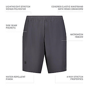 Russell Athletic Legend Stretch Woven Shorts Stealth XL
