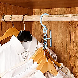 Gaweb Clothes Hanger, Hook Sturdy Space-Saving Plastic Coat Laundry Drying Rack for Wardrobe - Pink, One Size