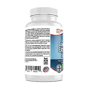 Catalase Extreme 10,000 - Three Pack Catalase Enzyme Hair Supplement with 10,000 IU's of Catalase, Saw Palmetto, FoTi, Biotin, PABA, and More 180 Count