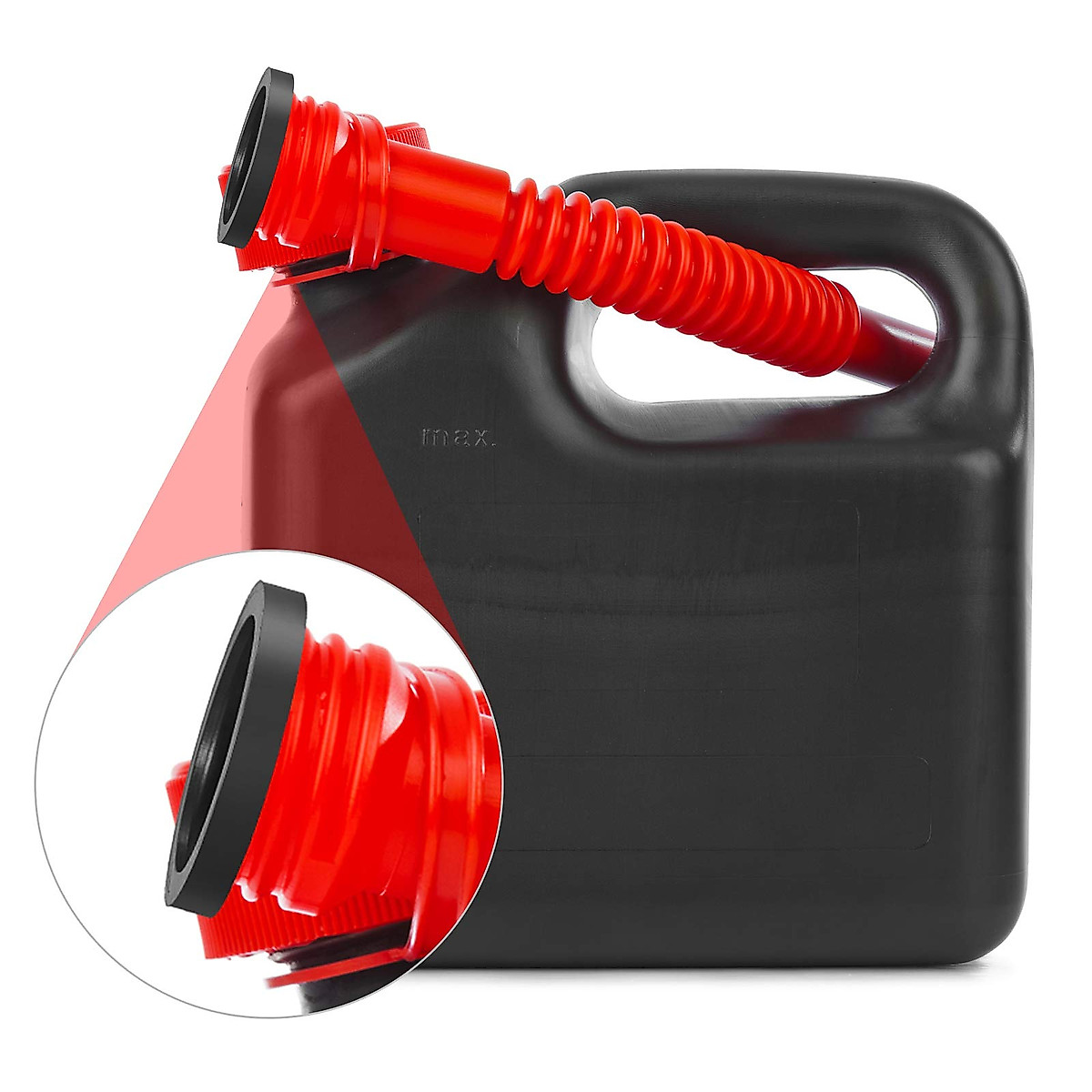 Frienda Gas Can Spout Gaskets Replacement Rubber Ring Can Gaskets Fuel Washer Seals Spout Gasket Sealing Rings Replacement Gas Compatible with Most(20 Pieces)