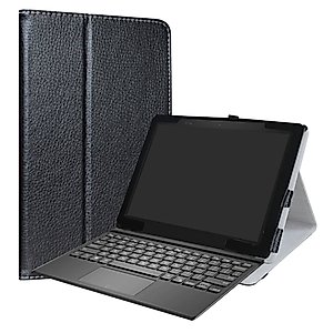 Dell Latitude 5285 Case,LiuShan PU Leather Folio Carring Cover for 12.3" Dell Latitude 5285 (12.3 Inch HD IPS Touch) 2-in-1 Laptop,Black