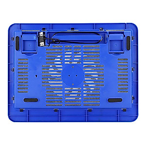 Cooling Pad, Low Noise Laptop Cooler Super Quiet Fans , Builtin Big Fan (Diameter130 x 20mm) with blue LEDs, Fits for Laptop Cooler Pad Base(Blue)
