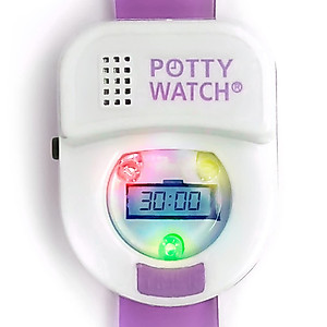 Potty Watch for Kids Potty Training - Potty Training Watch with 3 Fun Flashing Lights and Music - Water-Resistant Watch - Potty Watch Remind Kids Every 30, 60 or 90 Minutes - Purple