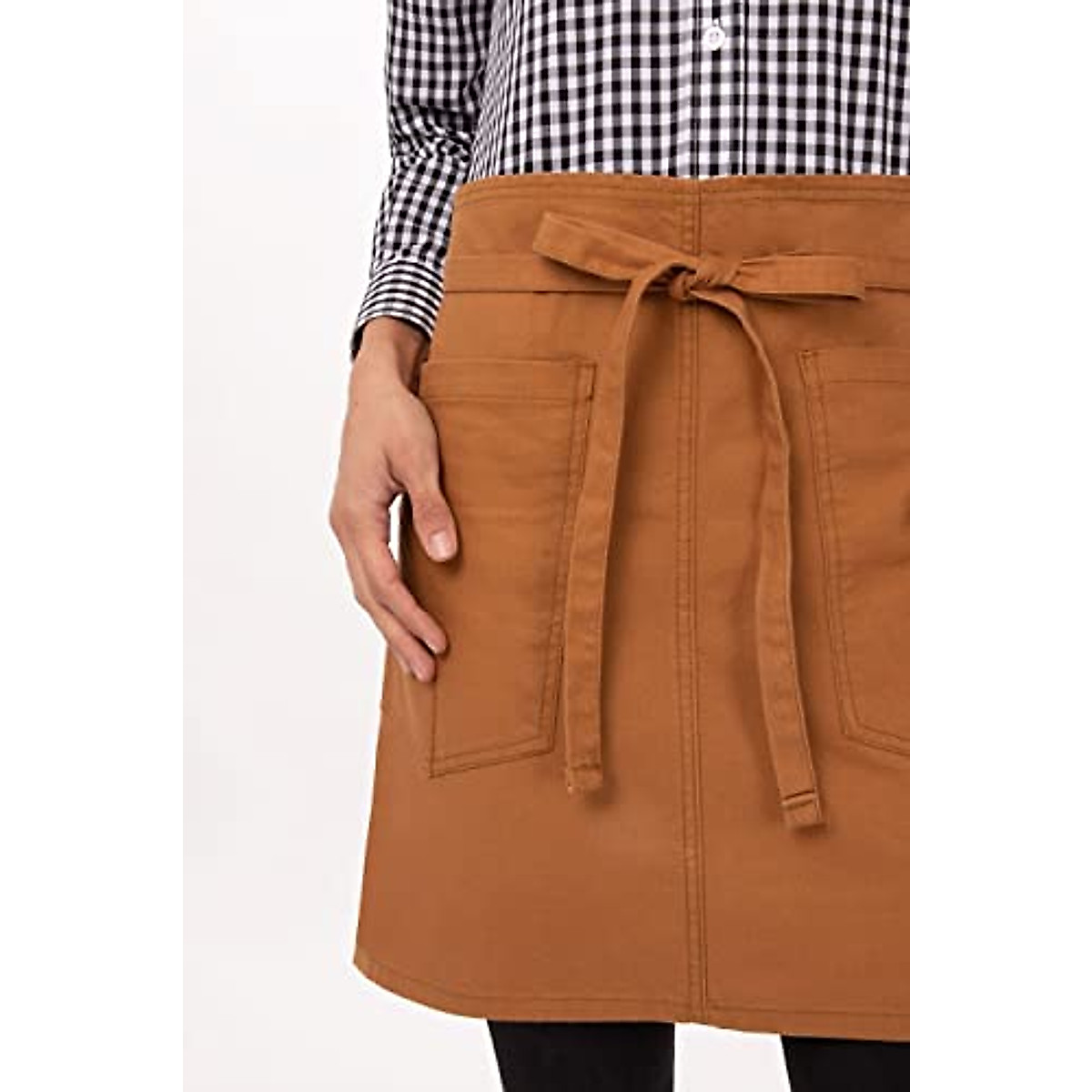 Chef Works Unisex Rockford Half Bistro Apron, Nutmeg, One Size