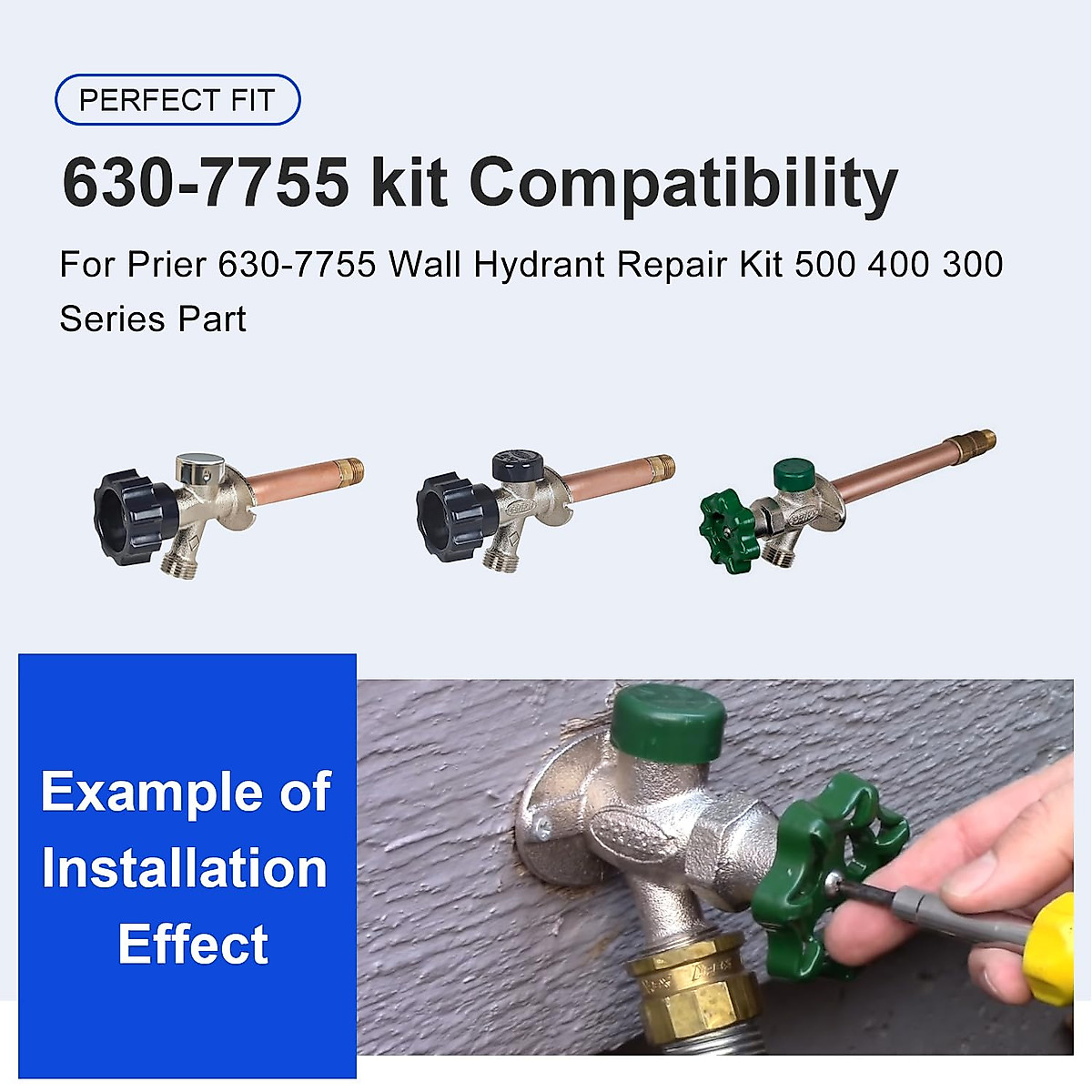 630-7755 Wall Hydrant Repair Kit for Prier Faucet Repair Kit 500 400 300 Series Part