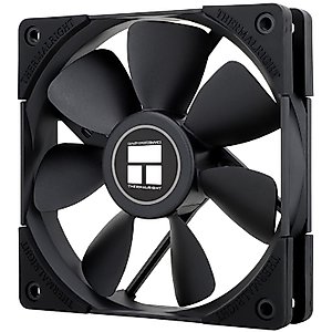 Thermalright TL-R12B 120mm Black CPU Fan, 4-PIN PWM Control, 1500RPM, Balance Performance Case Fan, Low Noise Computer CPU Fan Cooler