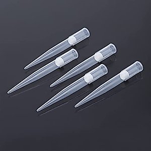 FOUR E'S SCIENTIFIC 960pcs Universal Filter Pipette Tips 1mL 1000uL Filtering Pipettor Tips Racked Non-pyrogenic DNAse/RNAse Free Autoclavable 10 Racks 96 Tips/Rack (960 Tips)