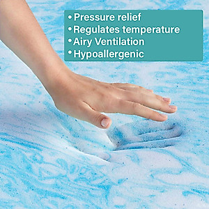 Foamma 5” x 30” x 96” Truck, Camper, RV Travel Visco Gel Memory Foam Bunk Mattress Replacement, Made in USA, Comfortable, Travel Trailer, CertiPUR-US Certified, Cover Not Included