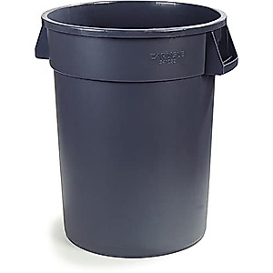 CFS 34105523 Bronco Round Waste Container Only, 55 Gallon, Gray