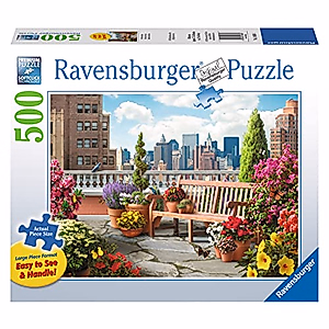 Ravensburger Rooftop Garden Jigsaw Puzzle | 500 Large, Unique Pieces | Premium Quality with Softclick Technology | Ideal for Adults & Kids