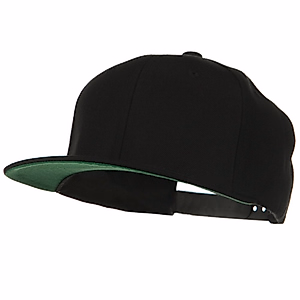 Flexfit Wool Blend Prostyle Snapback Cap - Black, XX-Large