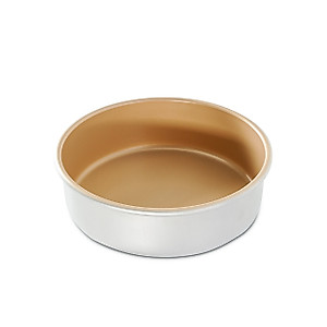 Nordic Ware 46850, Aluminium Naturals Nonstick 8" Round Layer Cake Pan, 8 Inch, Metallic
