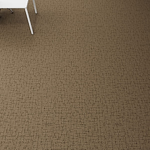 Lucida Surfaces Luxury Vinyl Floor Tiles | Glue Down Adhesive Flooring | Textured Look Plank | FabCore Streaked Carpet | Single Sample Tile