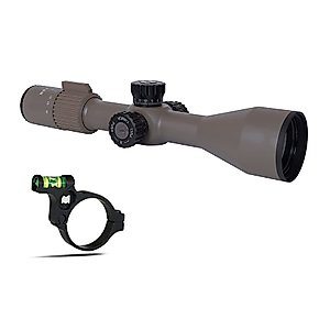 Monstrum G3 3-18x50 FFP Rifle Scope | Flat Dark Earth | Rifle Scope Level Bubble | 30 mm Diameter | Bundle