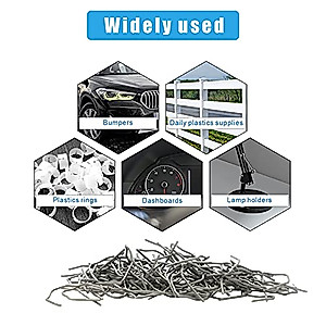 ATOLS 600pcs Hot Stapler Staples, Car Auto Bumper Plastic Repair Machine Plastic Welder Welding Wave Staples Repair Tool Kit for All Cars