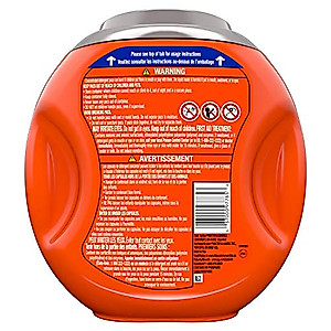 Tide PODS Plus Downy 4 in 1 HE Turbo Laundry Detergent Soap Pods, April Fresh Scent, 61 Count Tub - Packaging May Vary