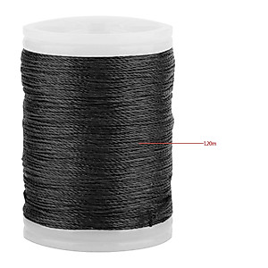 Bow String Serving Thread,120m Durable Nylon String Serving Thread for Bowstring Archery Supplies (Black)