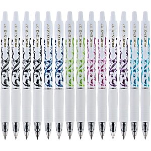 Pilot, G2 Premium Gel Roller Pens, Fine Point 0.7 mm, Fashion Collection, Assorted Colors, Pack of 14