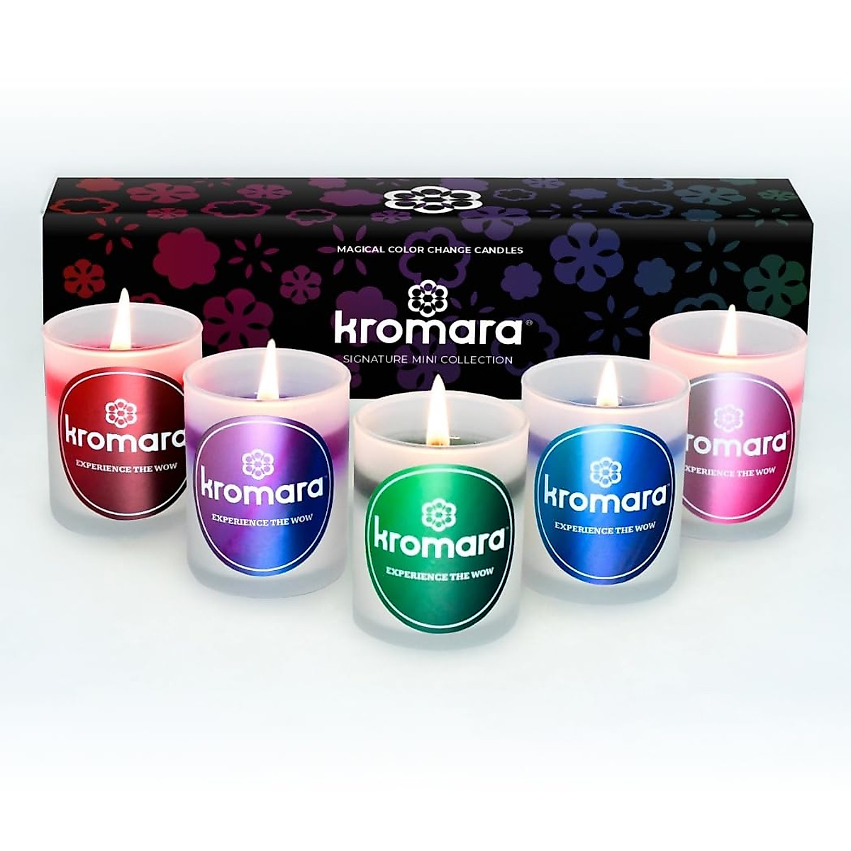Kromara Color Changing Candles - Votive Candles Scented - Aromatherapy Candle Gift Set - Luxury Candles 5pk