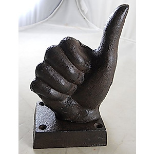 Cast Iron Thumbs Up Themed Wall Mounted Hook