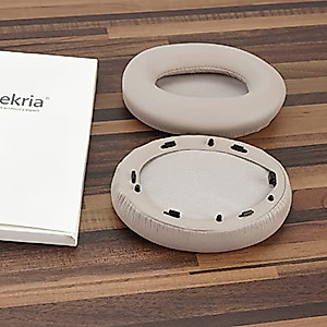 Geekria QuickFit Replacement Ear Pads for Sony WH-1000XM3 Headphones Ear Cushions, Headset Earpads, Ear Cups Repair Parts (Silver)