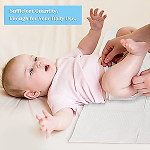 Mixweer 1000 Pack Disposable Changing Pads, Quick Absorb Diaper Changing Pads Paper Sanitary Liners Soft and Waterproof Diaper Changing Mat for Baby Child Adult Pets Changing Stations (13" x 18")