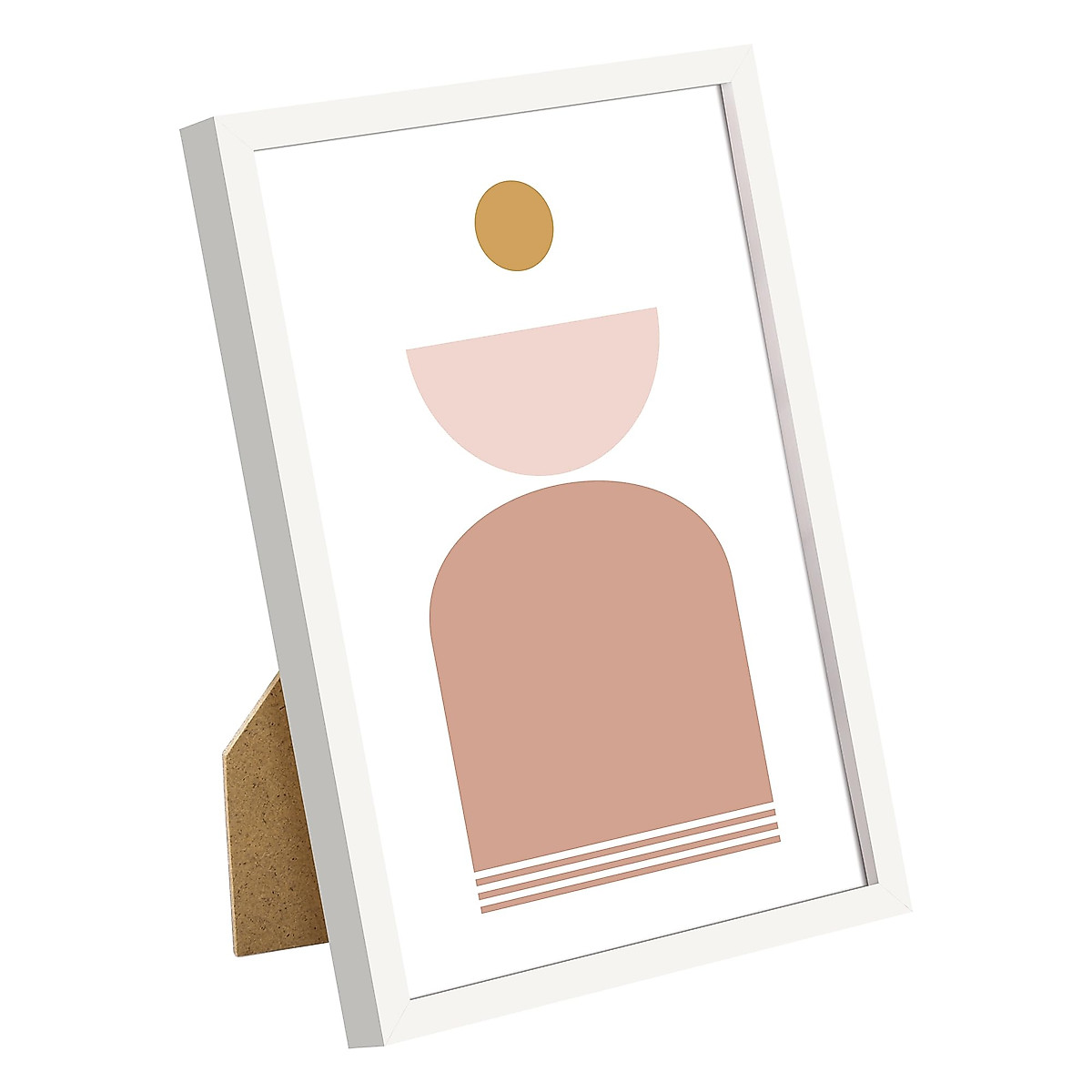 upsimples 5x7 Picture Frame Set of 3, Made of High Definition Glass for 5 x 7 White Frames, Wall and Tabletop Display Thin Border Photo Frame for Home Décor