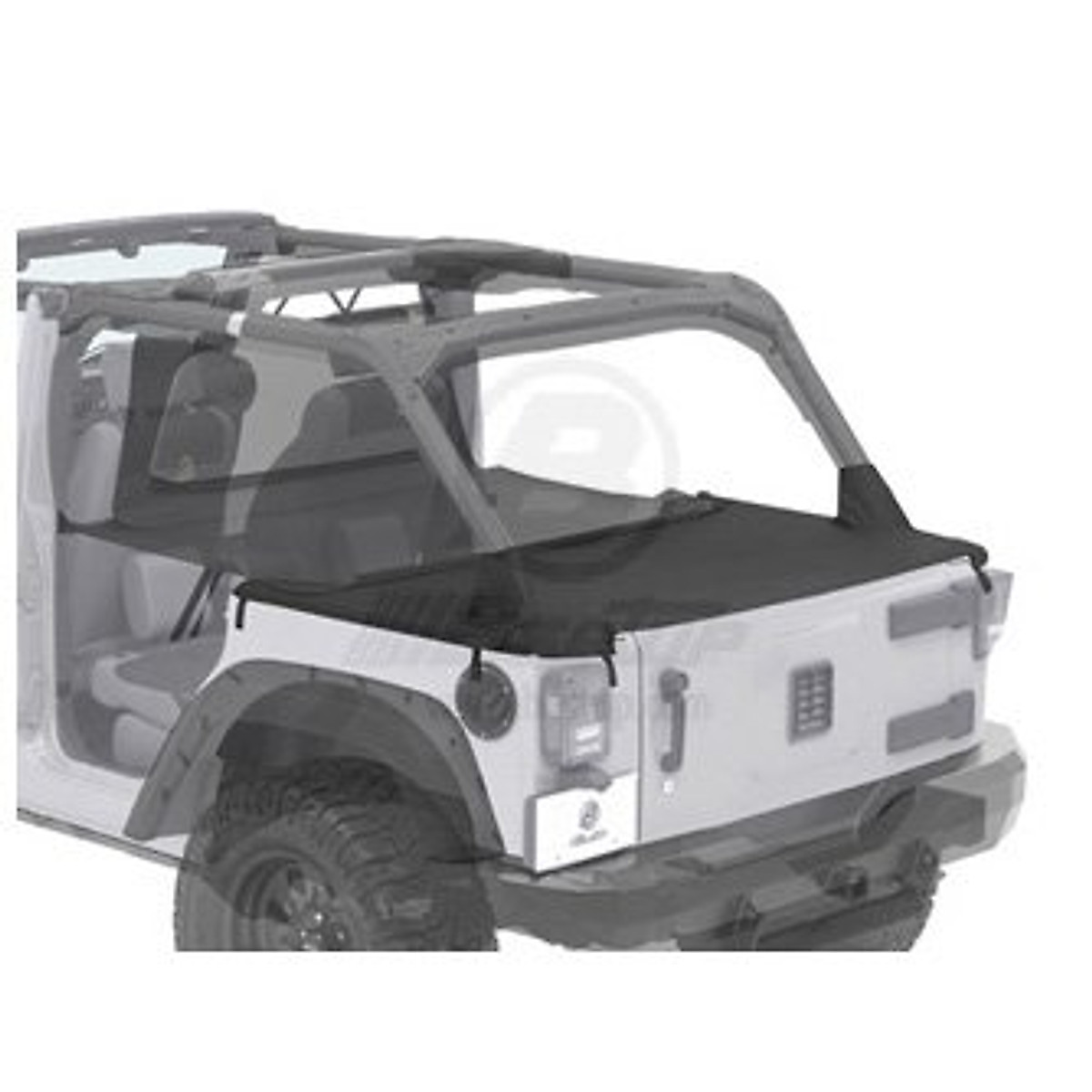 Bestop 9003135 Black Diamond Duster Deck Cover for 2007-2018 Wrangler Unlimited