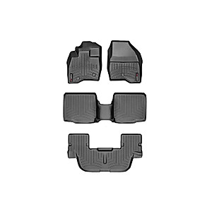 WeatherTech Custom Fit FloorLiners for Ford Explorer - Full Set (449811-44359-4-3), Black