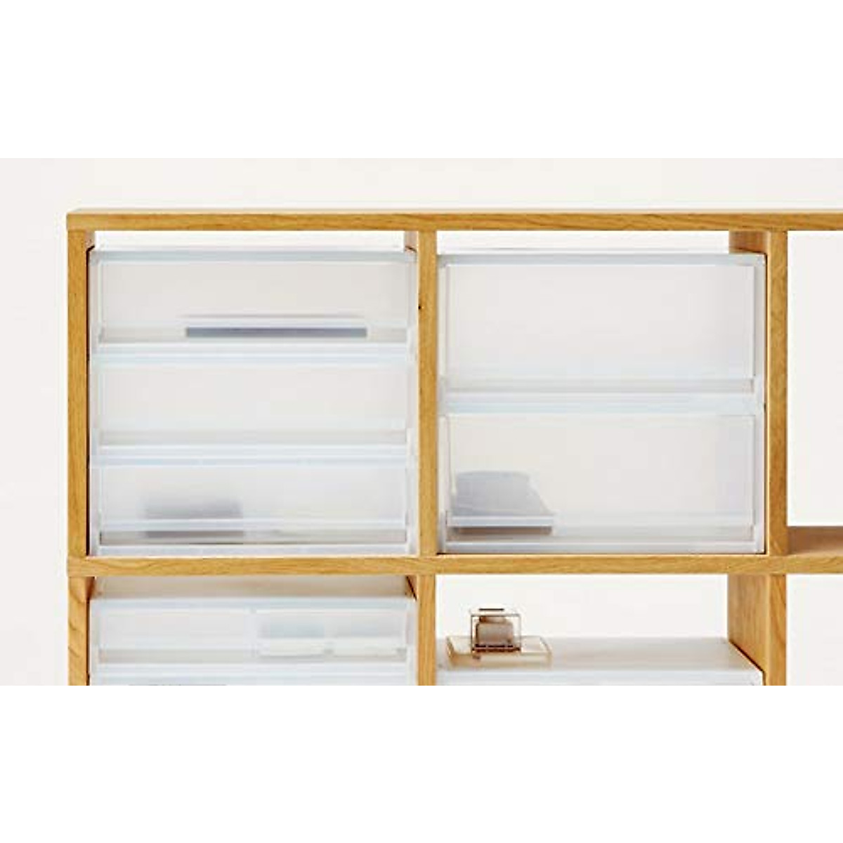 MUJI B4S7011 Storage Case, 1 Drawer, White