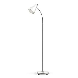 LEPOWER Metal Floor Lamp, Adjustable Goose Neck Standing Lamp with Heavy Metal Based, E26 Lamp Base, Torchiere Light for Living Room, Bedroom, Study Room and Office