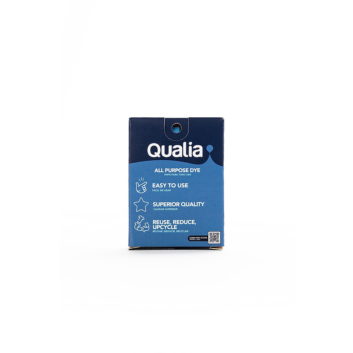 Qualia All Purpose Powder Fabric Dye, Easy to Use Dye for Natural Fabrics: Cotton, Wool, Silk, Wood, & Linen, Ultra Concentrated Colors, Dark Blue, 3 Pack
