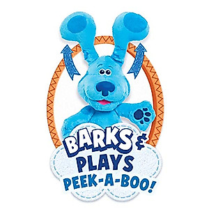 Blue’s Clues & You! Peek-A-Blue, Interactive Barking Peek-A-Boo Stuffed Animal, Dog