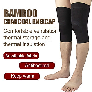 Knee Sleeves, 1 Pair, Could Be Worn Under Pants, Lightweight Knee Compression Sleeves for Men Women, Knee Brace Support for Joint Pain Relief, Arthritis, ACL, MCL, Sports, Injury Recovery, Black 3XL