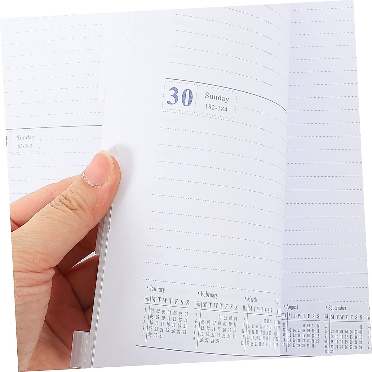 NUOBESTY 2023 Daily Planner 2024 Agenda Book Multifunction Paper Office Schedule Spring Notebook