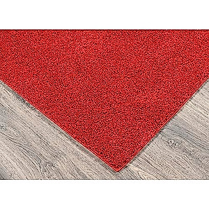 Garland Rug Skyline Shag 5 Ft. x 7 Ft. Area Rug Chili Red